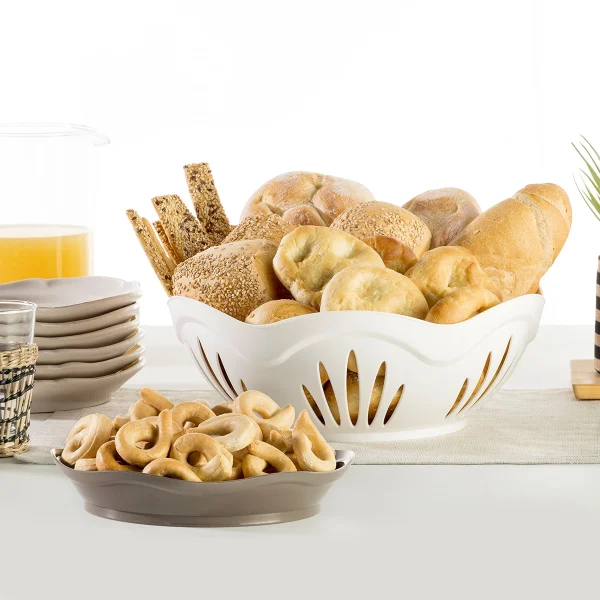 Plastic fruit bowl carry Folia line | Bama